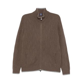 Fedeli Rundhals-Strickware - - Knitwear - Herren - Braun - XL