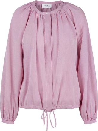 ottod'Ame Femme, Blouses et Chemises, Multicolore, Taille: 36 FR Chemise &agrave; rayures avec cordon de serrage