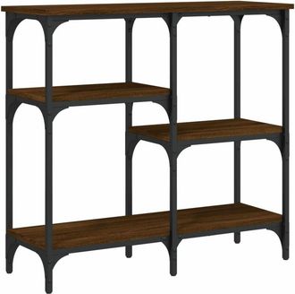 vidaXL Table console ch&ecirc;ne marron 80x29x75 cm Bois ding&eacute;nierie Vidaxl