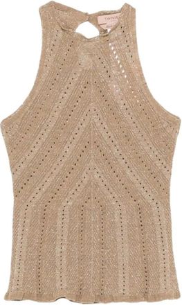 Twinset Femme, Tops, Beige, Taille: 36 FR Twin-set Top