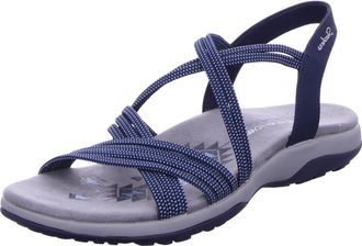 Skechers Damen Sandale Reggae Slim Turn it up Blau EU 42