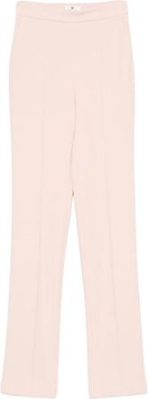 Elisabetta Franchi Femme, Pantalons, Beige, Taille: 38 FR Pantalon l&eacute;ger en cr&ecirc;pe