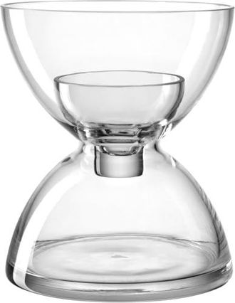 Leonardo Diabolo Vase, 1 Stück, formschöne Vase aus Glas, handgemachte Dekoration, stilvolles Windlicht für Kerzen, Tischschmuck für Einrichtungsliebhaber, Höh