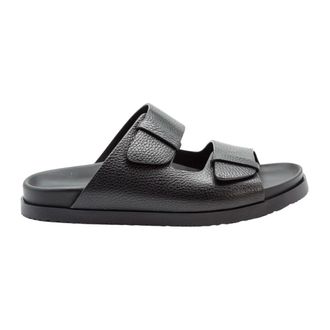 Doucal's Homme, Chaussures, Noir, Taille: 43 EU Slides en cuir