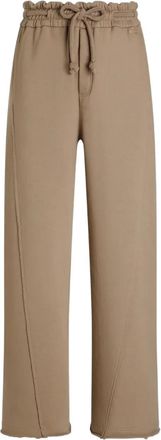 Dolce & Gabbana Ausgefranste Jogginghose mit Kordelzug - Braun