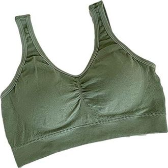 Generic Lot de 2 soutiens-gorge Raus Land en latex avec bonnets fixes de grande taille, doux et doux pour la peau, confortables pour le corps., vert, A