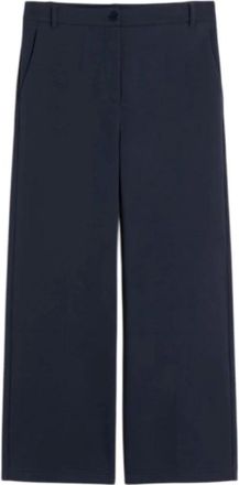 Max Mara Femme, Pantalons, Bleu, Taille: 44 FR Pantalon en jersey double face