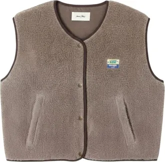 American Vintage Femme, Vestes, Brun, Taille: 36 FR Hoktown Vest