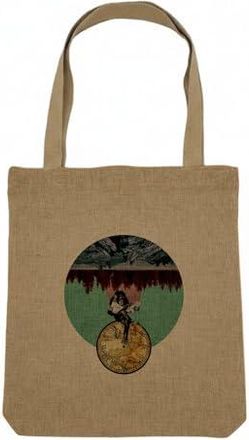 Fabulous Sac Shopping Tote Bag Aspect Lin - Down Under Collage Artistique Singe Montagne Vintage Illustration Art Humour Surreal Psychedelic - Sac de Courses T