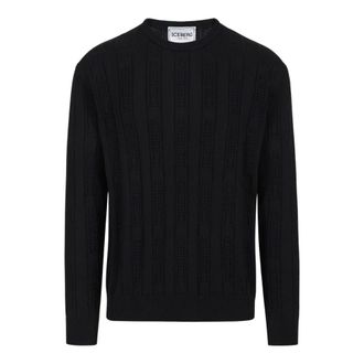 Iceberg Homme, Pulls, Noir, Taille: XL Pull Ras du Cou