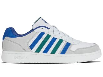 K-Swiss Court Palisades Herren Turnschuh, White Blueqrtz, 42.5 EU