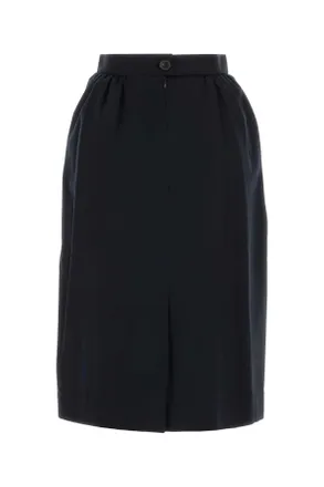 Vivienne Westwood Wool-Blend Pencil Skirt - Navy