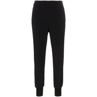 Stella McCartney Femme, Pantalons, Noir, Taille: 34 FR Pantalon de Sport Noir Taille &Eacute;lastique