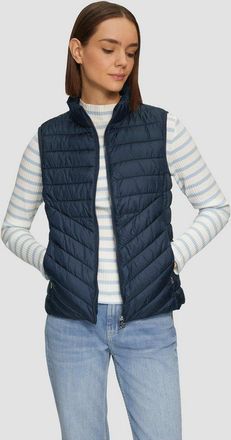 s.Oliver Outdoorjacke Outdoor-Weste Packbare leichte Steppweste mit Stehkragen