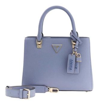 Guess sac à main sac à épaule bandoulière Noelle II Multi Compartment Satchel Grey Blue bleu gris