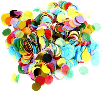 BESPORTBLE VICASKY 2 Satz Buntes Rundes Papierkonfetti 100g - Bunte Seidenpapierkreise f&uuml;r Tischdekoration Partykonfetti und Konfettiballons bei Hochzeiten und F