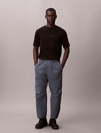 Calvin Klein Performance Hose Aus Ripstop Mit Rei&szlig;verschlussbeinen - Turbulence - Herren - 2XL