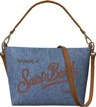 MC2 Saint Barth Aline Schultertasche aus Denim - Blau