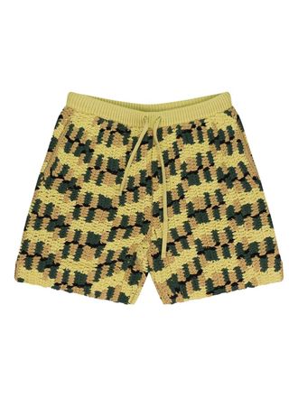 Aim&eacute; Leon Dore short en maille - Vert