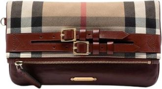 Burberry Pre-owned Sac bandouli&egrave;re en toile - Femme - Pre-owned - Beige - Taille: ONE Size