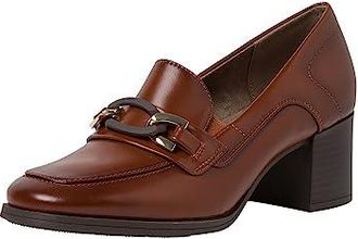 Jana Softline 8-24470-41 Chaussure Multi-Largeur Confortable pour Femme avec chaîne Classique Business Escarpins, Cognac, 42 EU Large