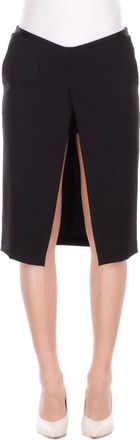 Dondup Femme, Jupes, Noir, Taille: 38 FR Jupe courte en gabardine de m&eacute;lange de laine