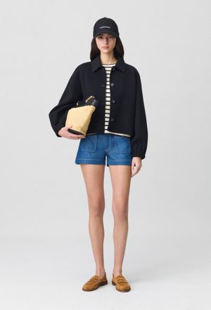 Claudie Pierlot Veste courte col chemise