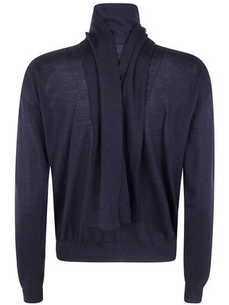Nuur Sweater V Neck Scarf V Neck Sweater