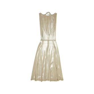 Diesel Flie&szlig;endes Metallic-Midikleid - - Dresses - Damen - Beige - S
