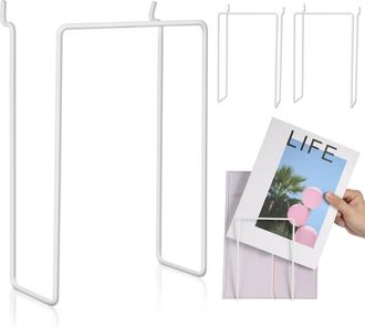 Artibetter 4 St&uuml;ck Teiliges Metall pegboard Regal Haken Wandregal Hakenleiste f&uuml;r Milchwei&szlig;es Aufbewahren Stabiler und Flexibler Pegboard B&uuml;cherhalter f&uuml;r Werkst