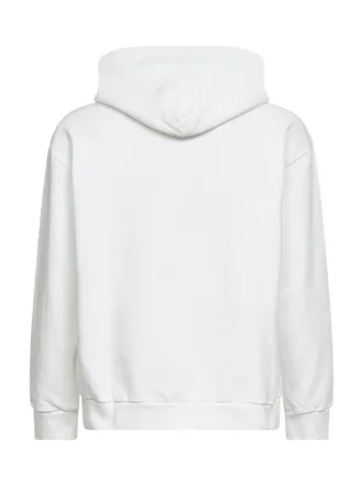 Maison Margiela Mens Jersey Hoodie White Cotton Sweatshirts Sweater