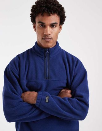 Levi's Redwood - Sweat-shirt &agrave; col zipp&eacute; - Bleu marine