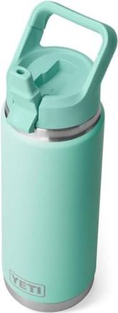 Yeti Rambler C Straw Bottle, Stainless Steel Vacuum Insulated Bottle with Straw Cap, Seafoam, 26 oz (769 ml)