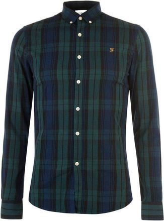 Farah Button-Down-Hemd f&uuml;r Herren, Baumwolle (Kiefer)
