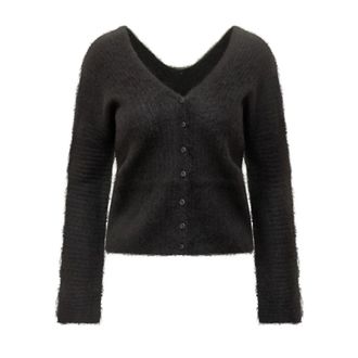 Calvin Klein Femme, Pulls, Noir, Taille: 40 FR Cardigan en m&eacute;lange dalpaga
