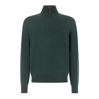 Jacob Cohen Lupetto c/zip - Homme - Pulls - Vert - Taille: S