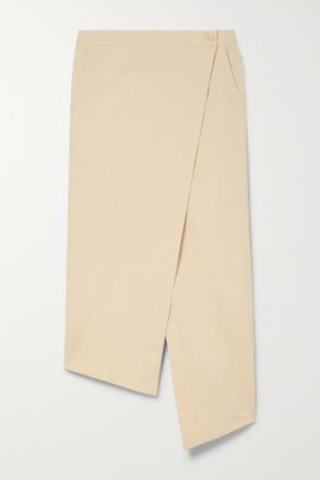 Petar Petrov Rael Wickelrock Aus Einer Baumwoll-seidenmischung - Neutral