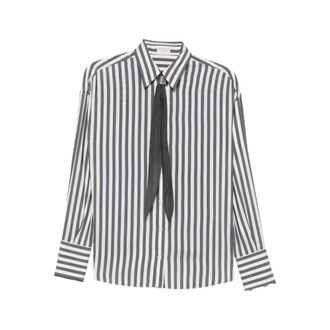 Brunello Cucinelli Mg702M2X06 Hemd - - Blouses & Shirts - Damen - Grau - M