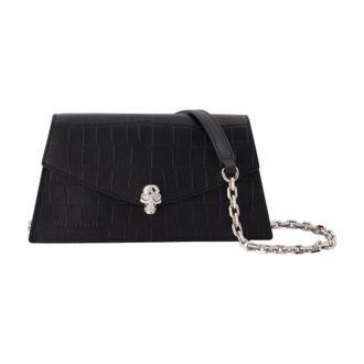 Alexander McQueen Skull Mini Clutch - - Bags - Damen - Schwarzk - ONE SIZE