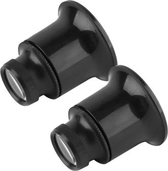 DOITOOL 2 St&uuml;ck Juwelierlupe mit Ergonomischem Griff Handliche Monokularlupe f&uuml;r Schmuck Uhrenreparatur Rutschfestes Design f&uuml;r Pr&auml;zise Detailinspektion bei S