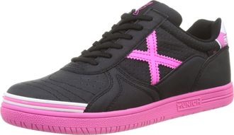 Munich G 3 Profit 44 Low-Top-Sneaker, Unisex, für Erwachsene, schwarz/pink, 23 EU