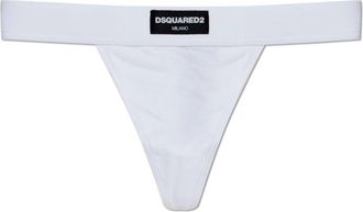 Dsquared2 Femme, Sous-v&ecirc;tements, Blanc, Taille: 46 FR Heritage Thong