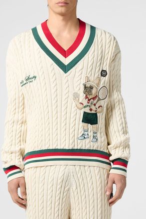 Philipp Plein Pull Homme couleur Blanc