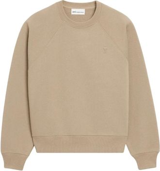 Ami Femme, Sweatshirts et sweats &agrave; capuche, Beige, Taille: 38 FR Tonal ADC SweaT-shirt