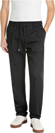 Replay Homme, Pantalons, Noir, Taille: W32 Pantaloni coulisse comfort