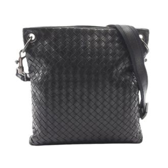Bottega Veneta Pre-owned Sac bandouli&egrave;re en cuir Intrecciato - Homme - Pre-owned - Noir - Taille: ONE Size