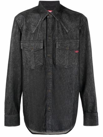Diesel chemise D-Ocean en jean - Noir