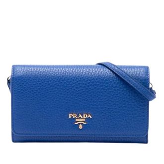 Prada Sac bandouli&egrave;re mini vintage doccasion - Femme - Pre-owned - Bleu - Taille: ONE Size