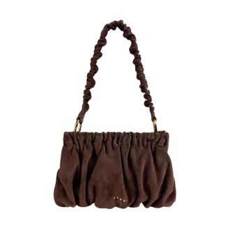 Marni Ruched Shoulder Bag - - Bags - Damen - Braun - ONE SIZE