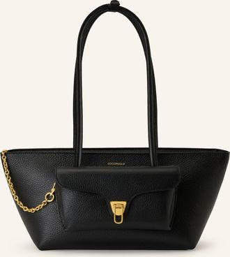 Coccinelle Coccinelle Schultertasche Double Beat schwarz